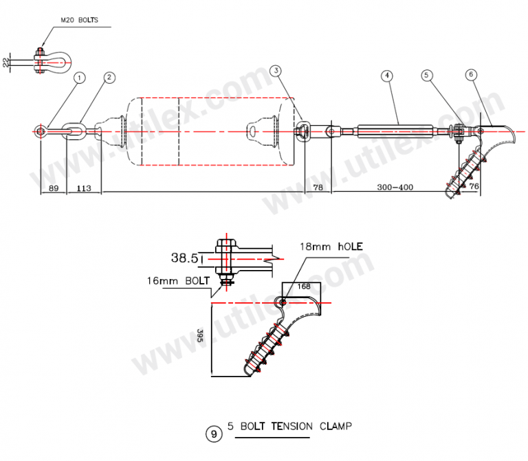 Bolted Type Single Tension Fitting with Turn Buckle - Utilex ...