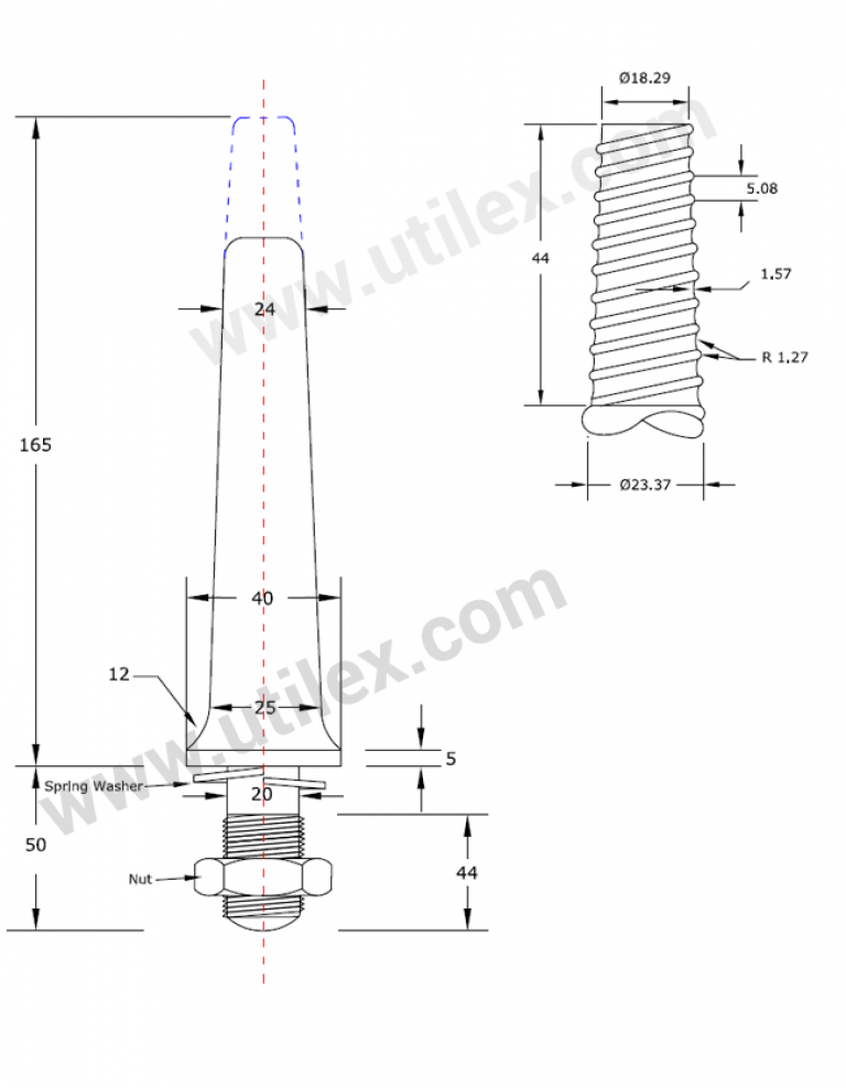 Insulator Pin for 11kV / 22kV Pin Insulator - Utilex Engineering Pvt. Ltd.