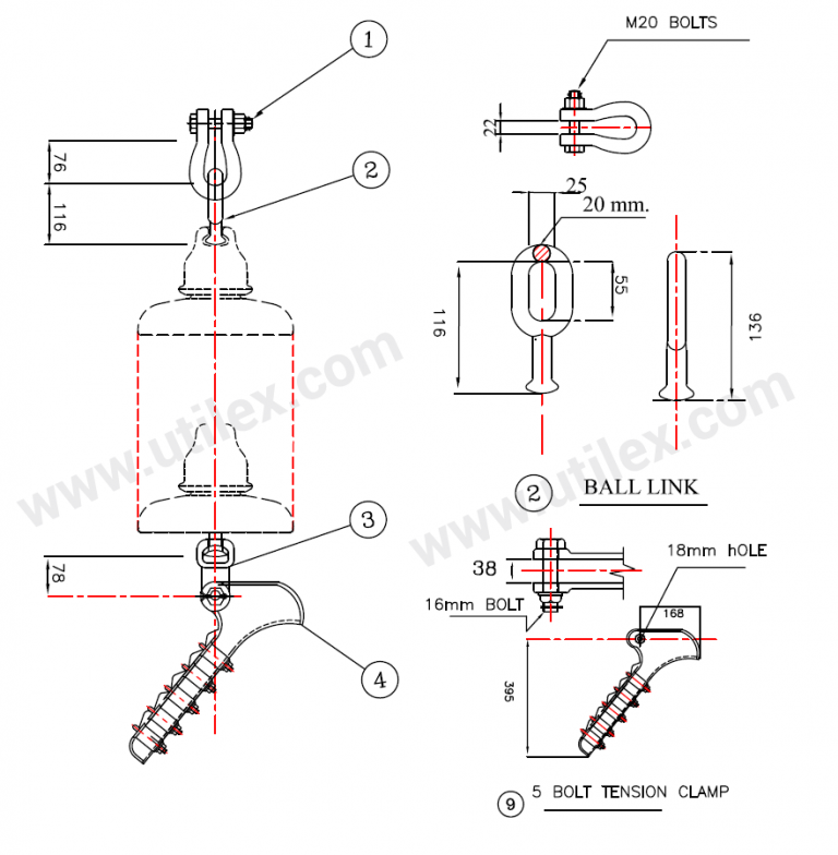 Single Tension Hardware Fittings - Utilex Engineering Pvt. Ltd.