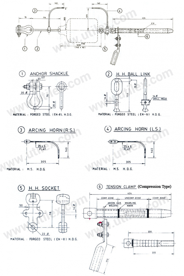Tension Set 33kV with Compression Type Tension Clamp - Utilex ...